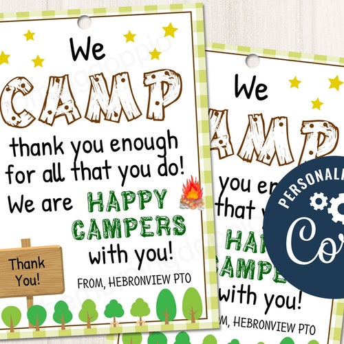 Camp Teacher Appreciation Week Itinerary Camp Theme Outdoor - Etsy