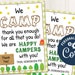 Printable/editable We CAMP Thank You Enough Camping Outdoor Theme ...