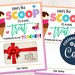 Printable/editable Ice Cream Thank You Gift Card Holder for Teacher PTO ...