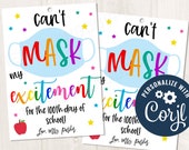 Printable/editable Can't MASK My Excitement for the 100th - Etsy