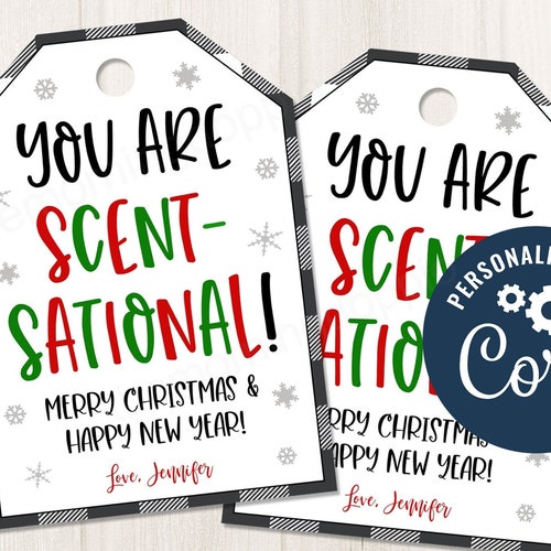 Scent-sational Teacher Christmas Printable Tag Lotion Gift - Etsy