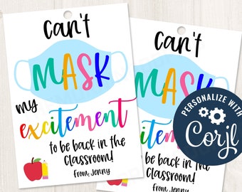 Printable/Editable Coffee Gift Tag for Teachers Classroom | Etsy