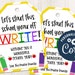 Printable/editable First Day of School Write Start Pencil Pen Gift Tag ...