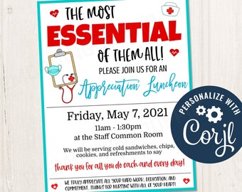 Nurse Appreciation Week Flyer - Etsy