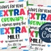 Printable/editable Thanks for Being Extra Ordinary Extra Mile Gum Gift ...