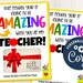 Printable/editable First Day of School Gift Card Holder for Teachers ...