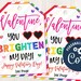 Printable/editable You Brighten My Day Valentine Sunglass Gift Tag ...
