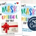 Printable/editable Can't Mask Gratitude Gift Card Holder for Teacher ...
