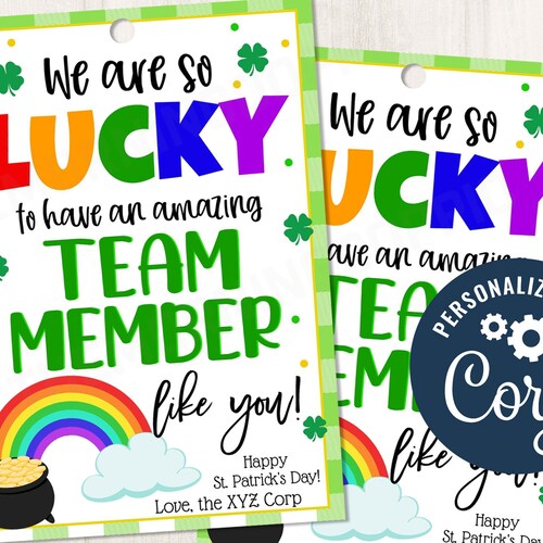 Printable/editable We Are so Lucky to Have an Amazing Team - Etsy