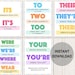 Set of 5 Printable English Classroom Vocabulary Grammar Poster Decor ...
