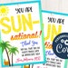 Printable/editable You Are Sun-sational Summer Thank You Gift - Etsy