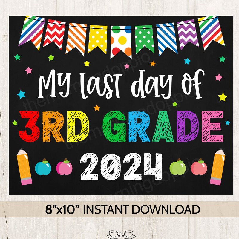 3rd Grade Sign - Etsy