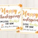 Printable/editable Happy Thanksgiving Gift Tag, Thank You Gift Card ...