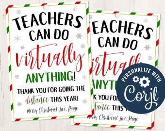 Printable/editable Teachers Can Do Virtually Anything Gift | Etsy