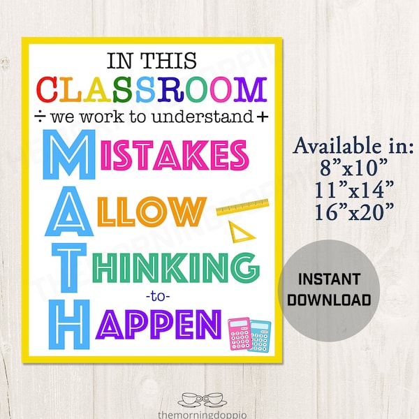 Math Door Decor - Etsy