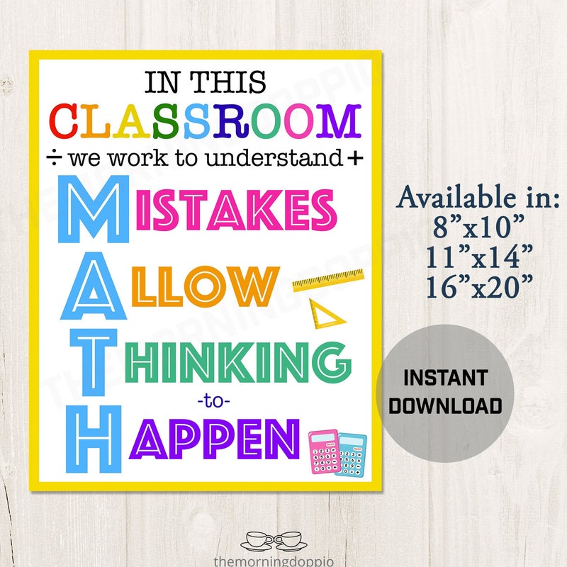 High School Math Printables - Etsy