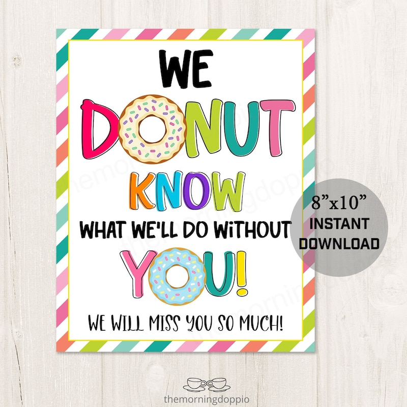 Donut Forget Us - Etsy