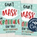 Printable/EDITABLE Can't mask gratitude for you Christmas | Etsy