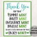 Printable MINT Gratitude Sign Thank You Sign for Teachers - Etsy