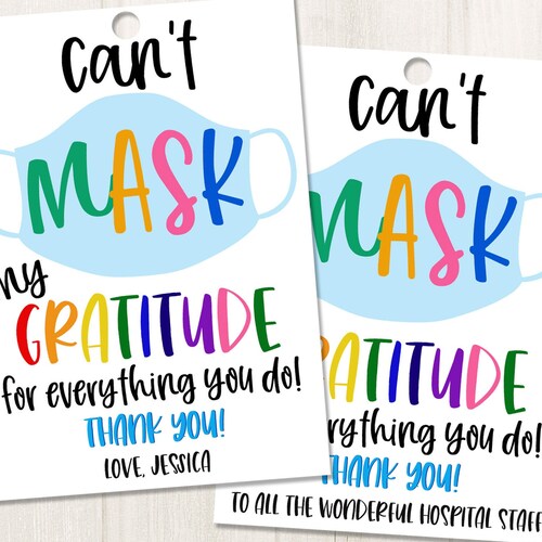 Printable Can't Mask My Appreciation for You Tag Teacher | Etsy