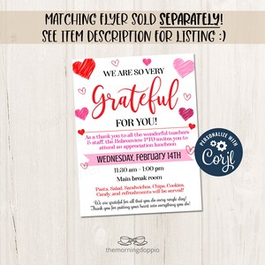 Printable/editable VIP Room Service Valentine's Day Thank You Door ...
