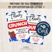 Printable Thanks for Being There in a Crunch Chocolate Thank You ...