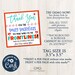 Printable/editable Thank You for Being a Frontline Hero Gift Tag for ...