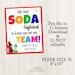 Printable Soda Drink Appreciation Sign Thank You Sign for Teachers ...