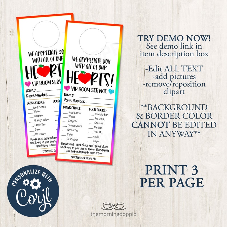 Printable/editable VIP Room Service Teaching is a Work of - Etsy