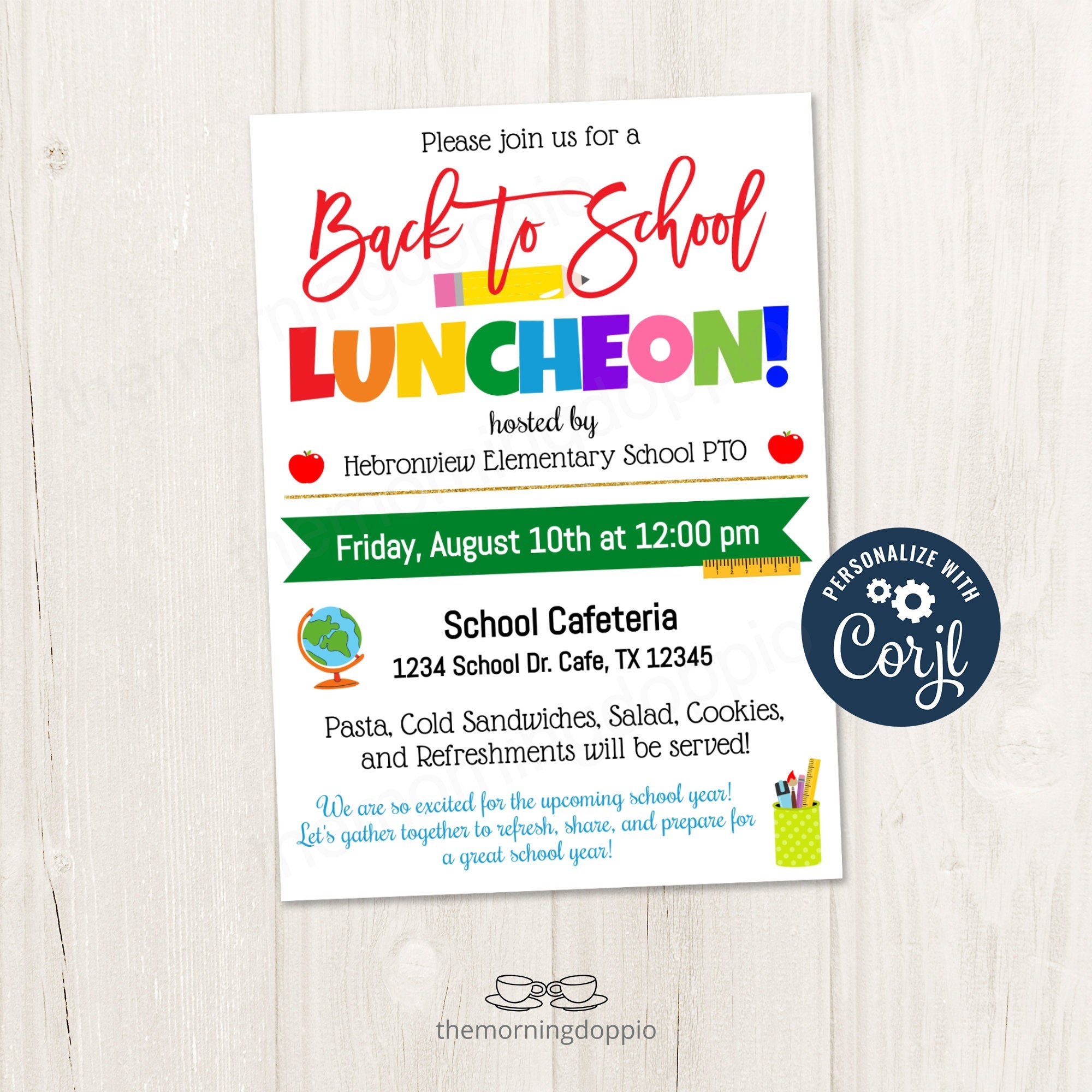 School Get Together Invitation
