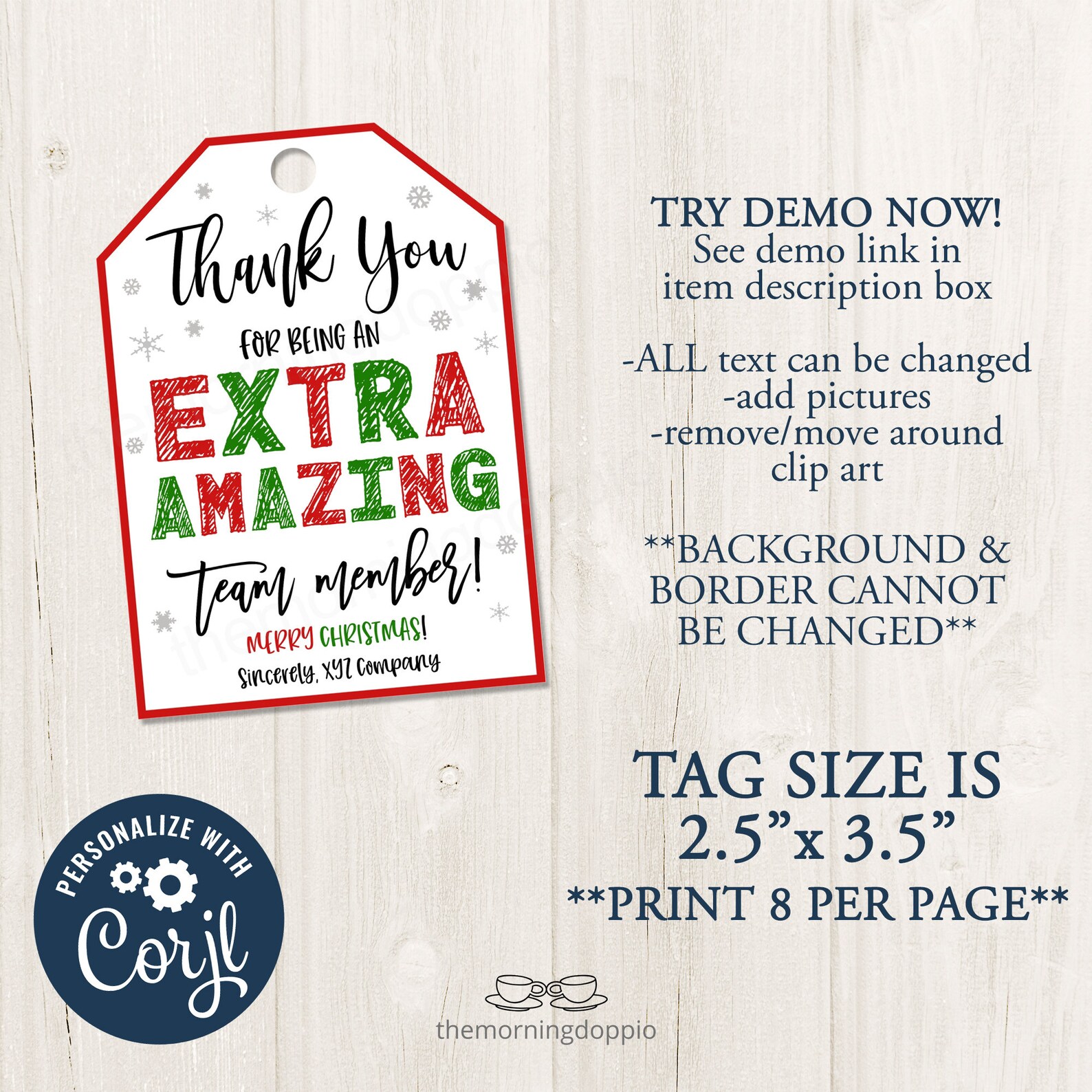 Printable/editable Thank You for Being an Extra Amazing Team - Etsy