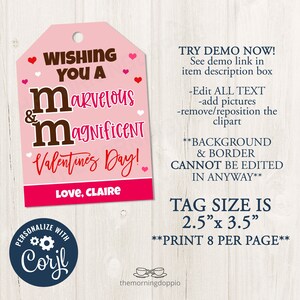 Printable/editable Wishing You a Magnificent and Marvelous Chocolate ...