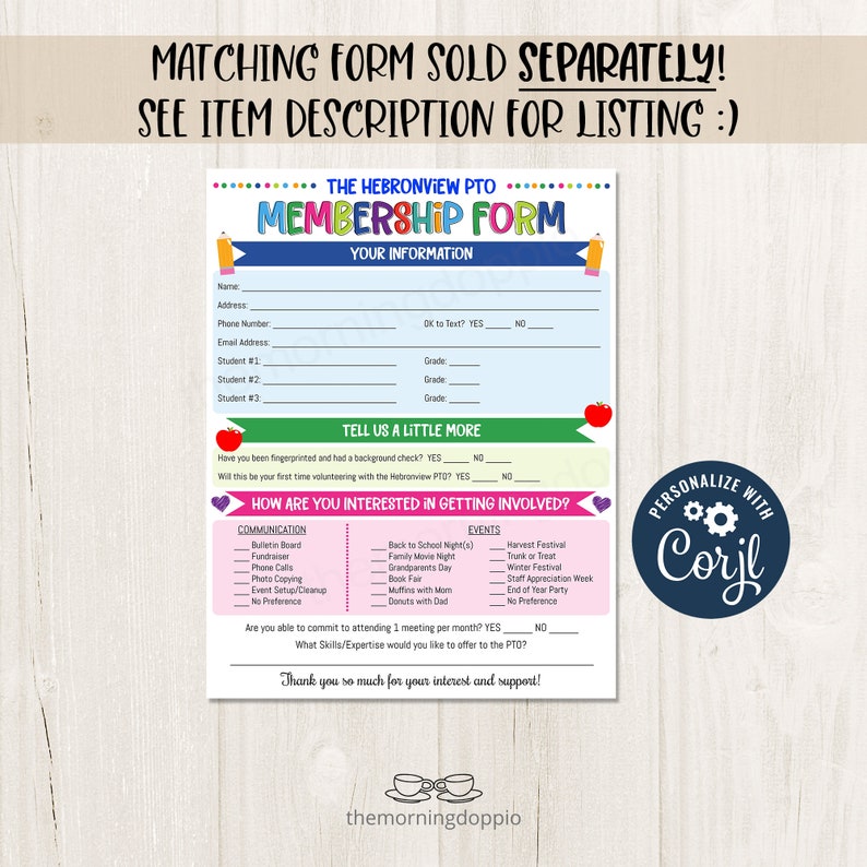 Printable/editable PTO PTA Recruitment Flyer, Pto/pta Parent Newsletter ...