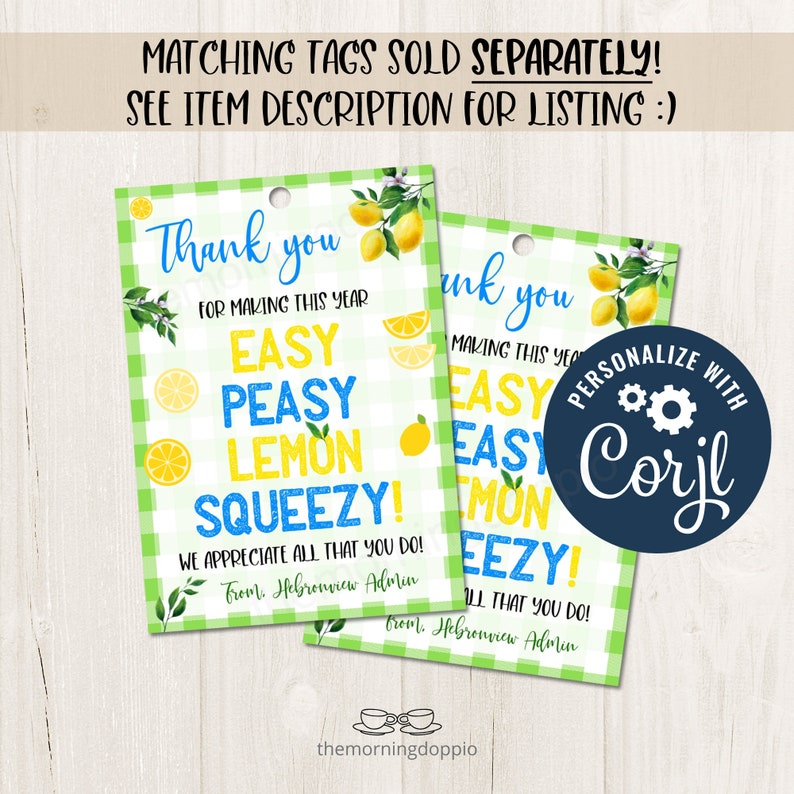 Printable Easy Peasy Lemon Squeezy Gratitude Thank You Sign for ...