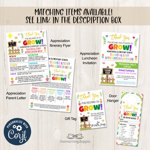 Printable/editable Floral Bloom Theme Parent Letter Teacher Staff ...