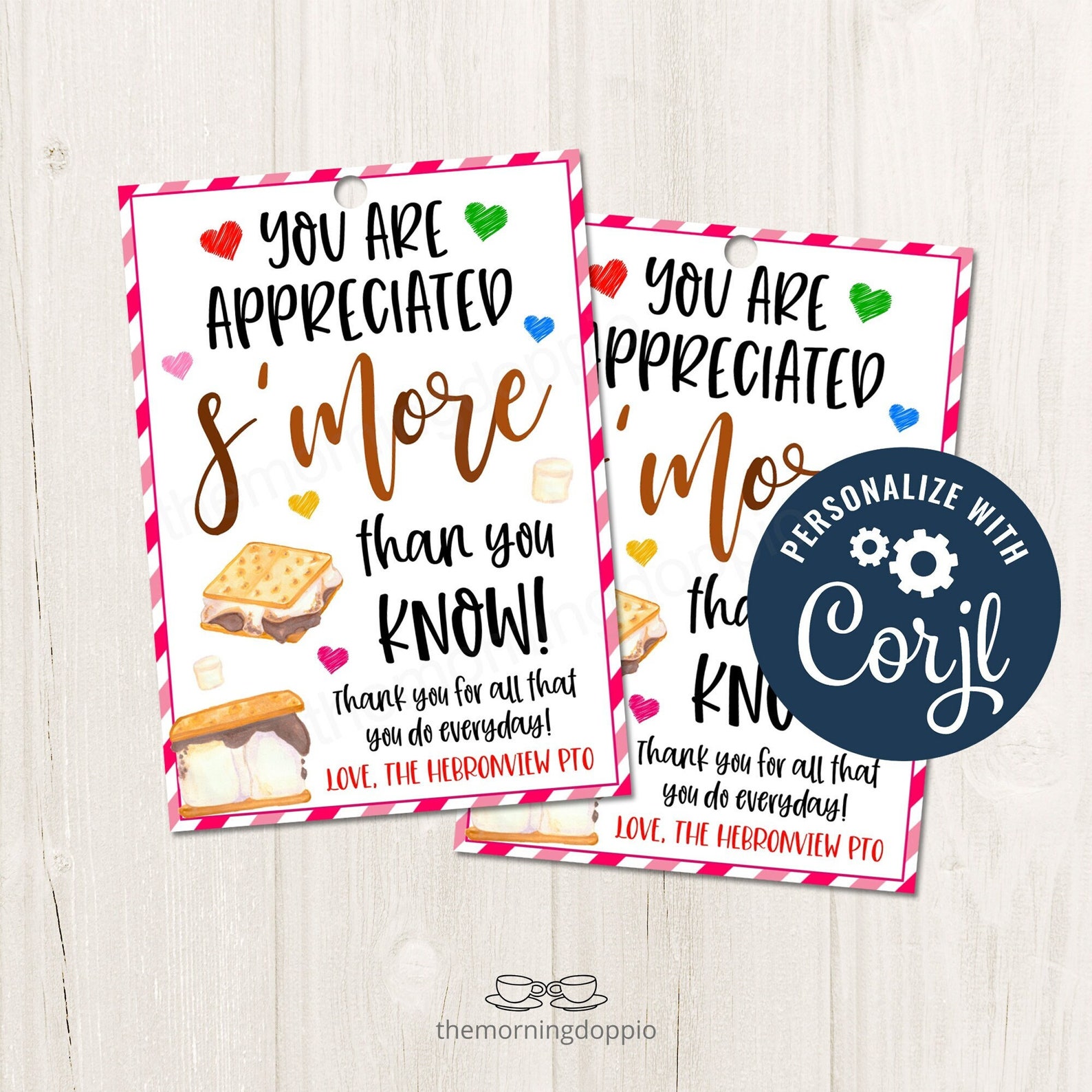 Printable/editable You Are Appreciated Smore Than You Know - Etsy
