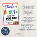 Printable/editable Thanks a Bundt-ch for All That You Do Gift Tag for ...