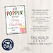 Printable/editable Poppin' by to Wish You a Merry Christmas Holiday ...