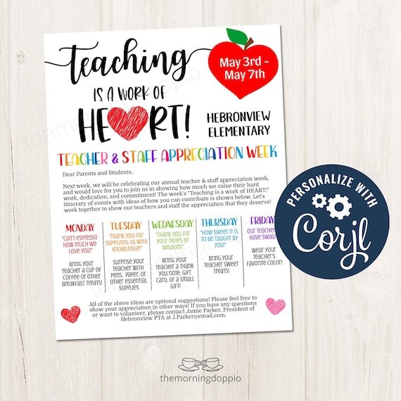 Pta Teacher Appreciation Notes Thank You Banner Happy Teacher And