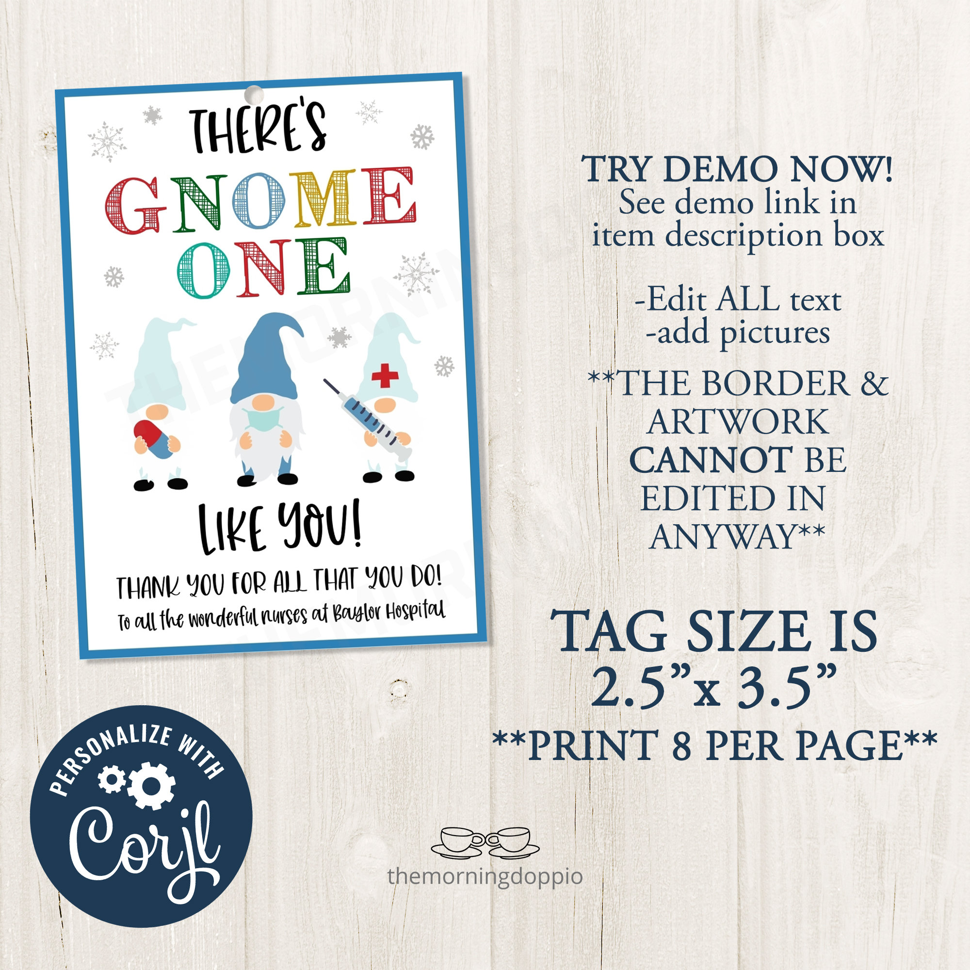 There's Gnome One Like You Gift Tag Christmas Gifts for - Etsy Australia