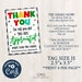 Printable/editable Thank You Appreciation Winter Christmas Holiday Gift ...