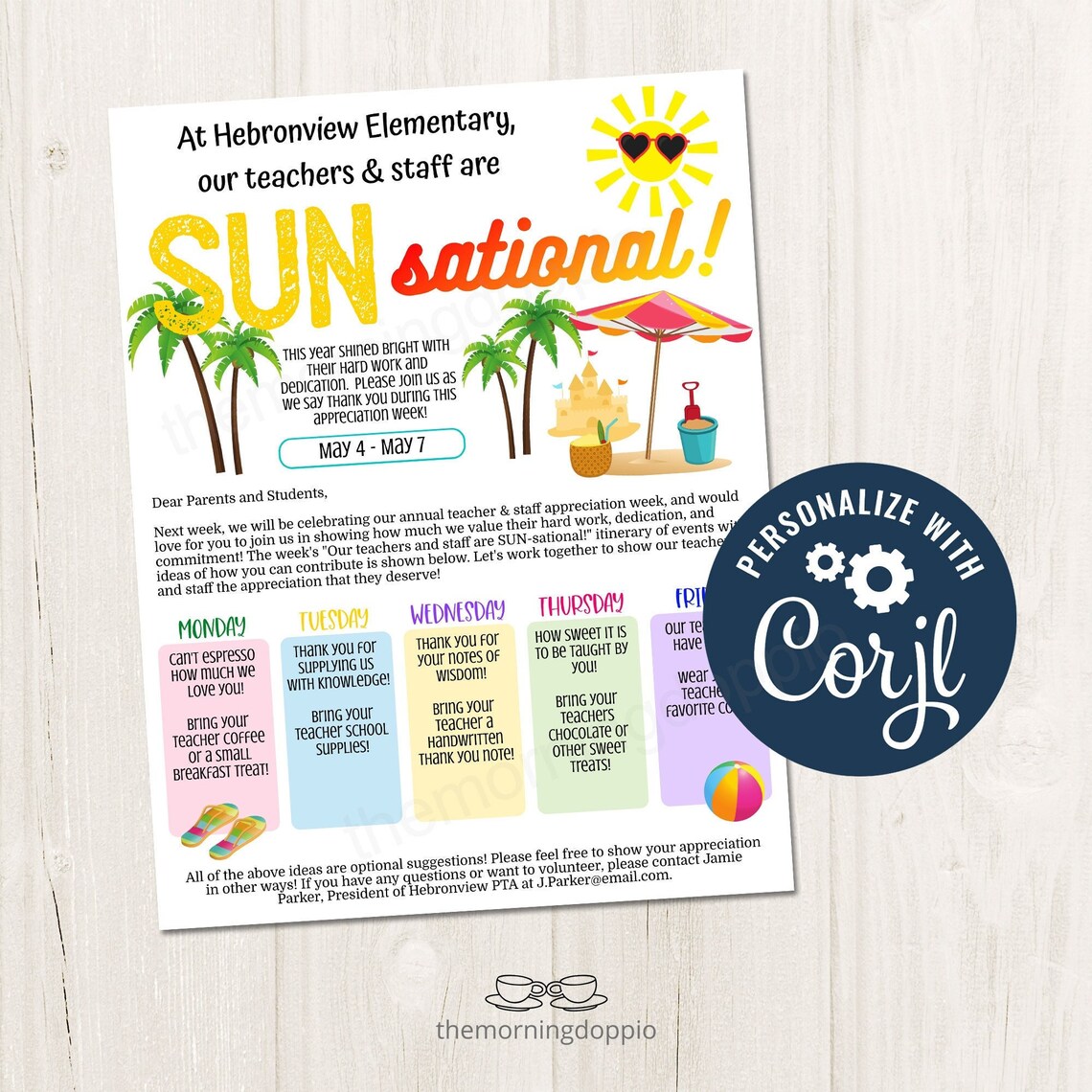 Printable/editable Sun-sational Theme Parent Letter Teacher - Etsy