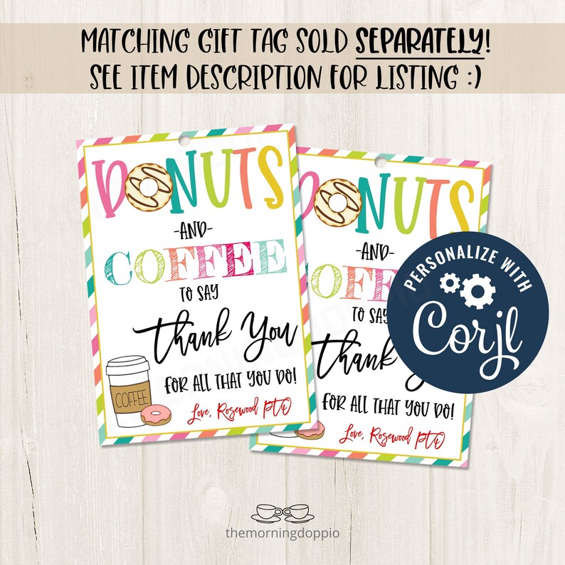 Printable Donuts and Coffee Appreciation Flyer for Nurses | Etsy