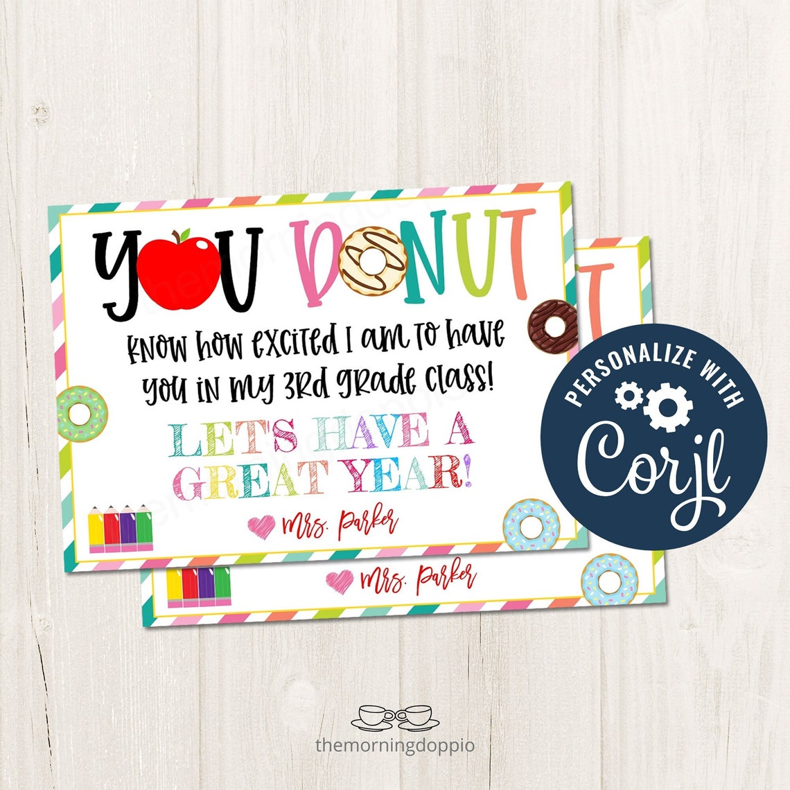 Printable/editable Back to School Postcard for Students - Etsy