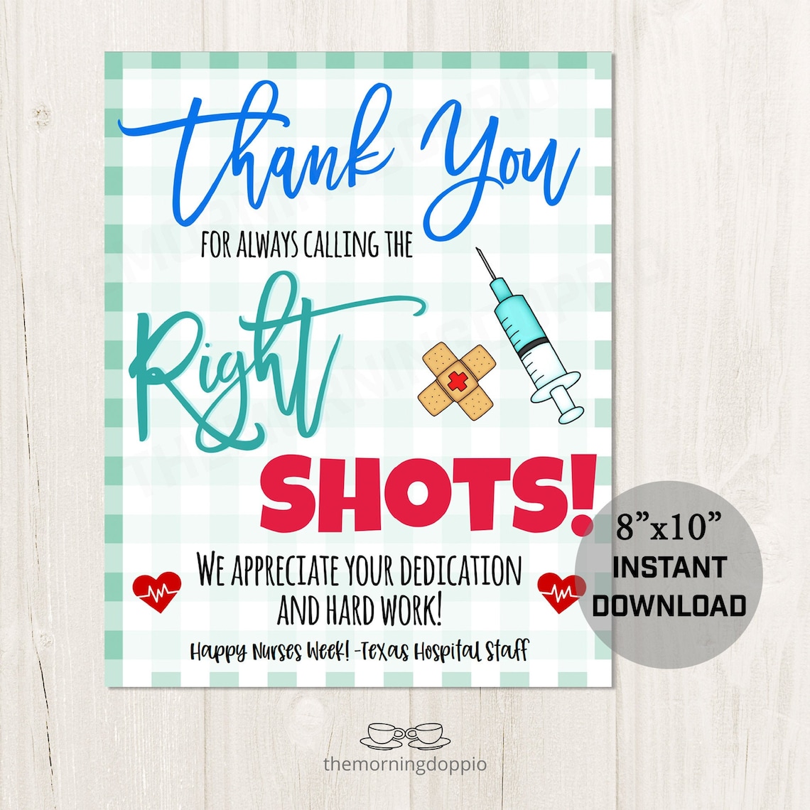 Printable/editable Thank You for Always Calling the Right - Etsy