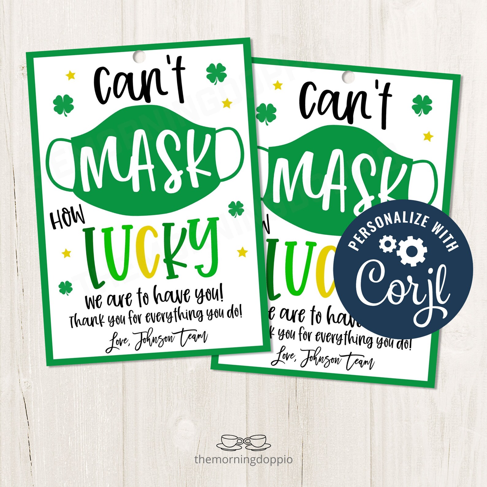 Printable/editable Can't MASK How LUCKY We Are to Have You | Etsy
