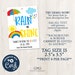Printable/editable Rain or Shine You Are Greatest of All Time Gift Tag ...