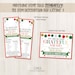 Printable/editable VIP Room Service Christmas Holiday Thankful Theme ...