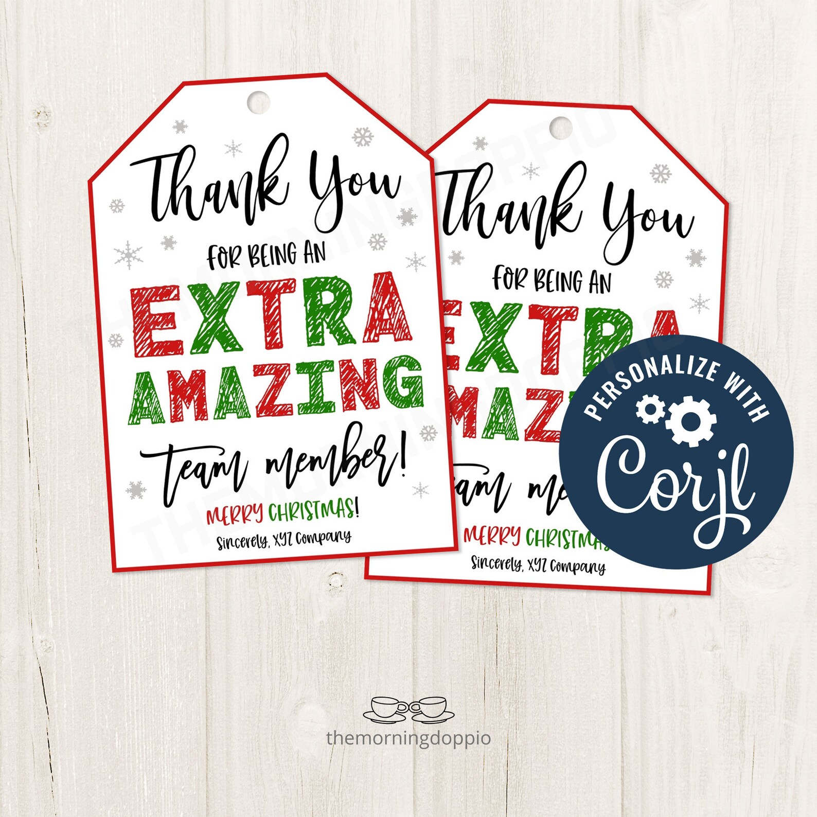 Printable/EDITABLE Thank You for being an Extra Amazing Team | Etsy