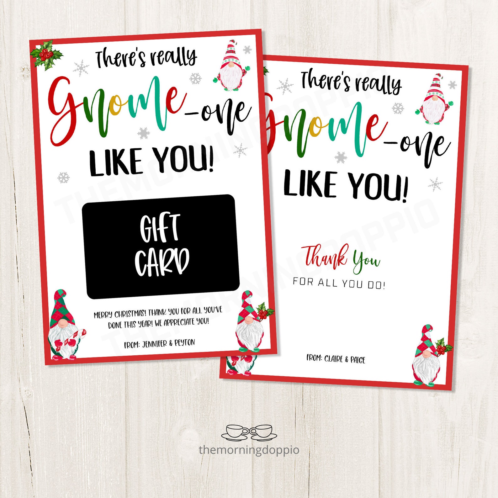 Printable/editable There's Really Gnome-one Like You Gift - Etsy